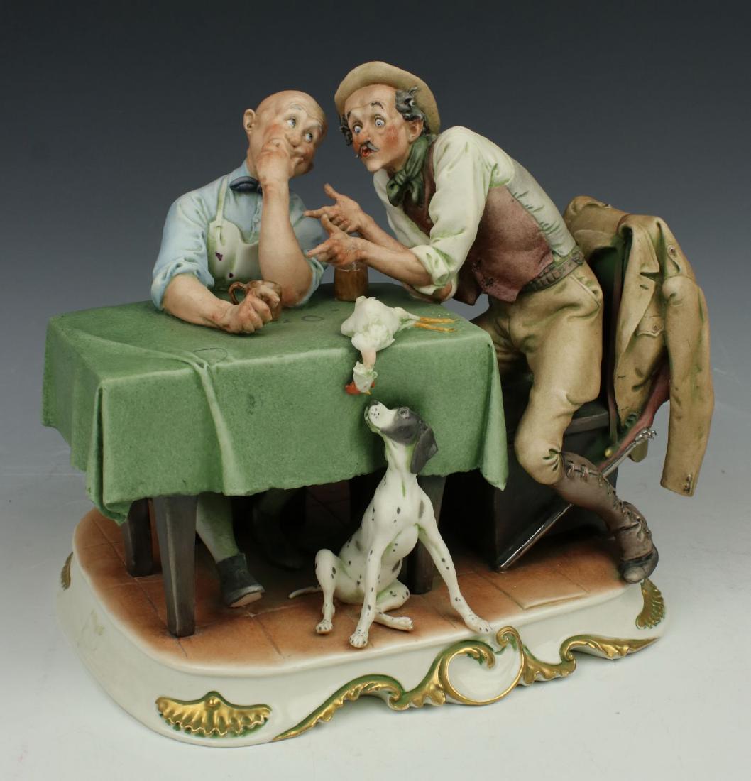 Capodimonte Giuseppe Cappe Figurine "Hunting Tales"