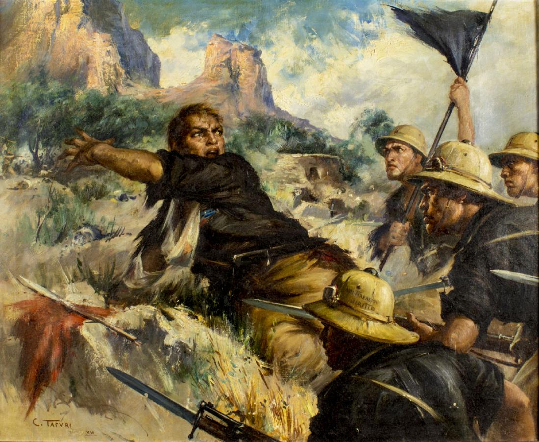 Clemente Tafuri (Italy,1903-1971) oil painting