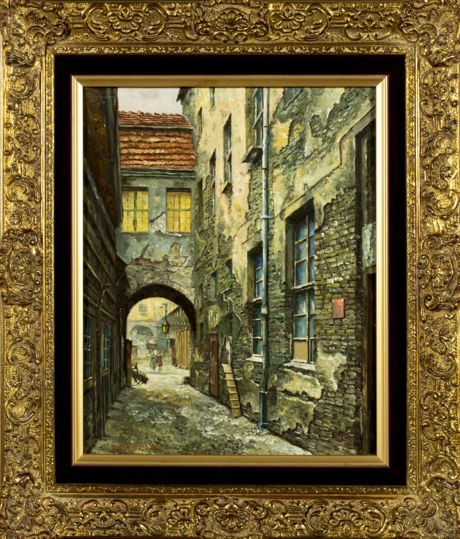 Klaus Rochel (German,born 1936) oil painting