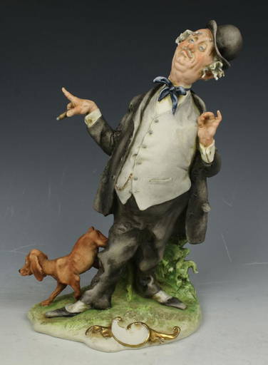 Capodimonte Giuseppe Cappe Figurine "the Braggart"