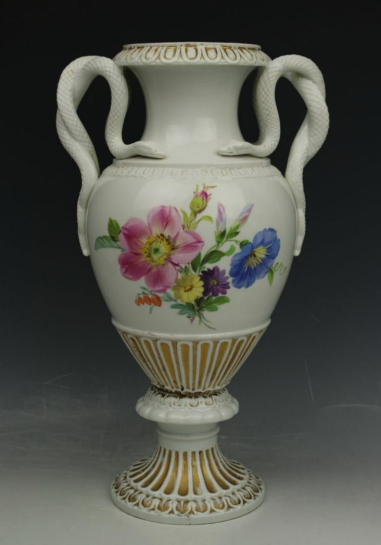 Meissen E153 Snake Handle Vase Urn - Nov 10, 2019 | Broward Auction Gallery in FL