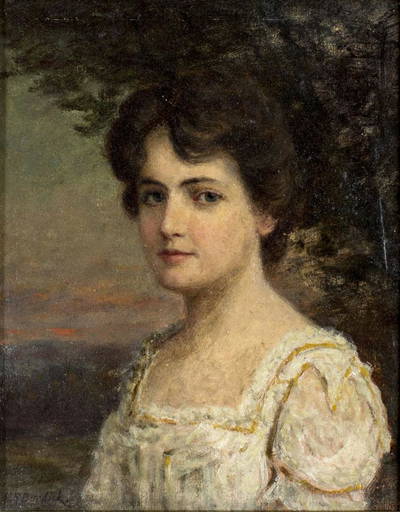 Horace Burdick (ma,ri,ct,1844 1942) Oil Painting