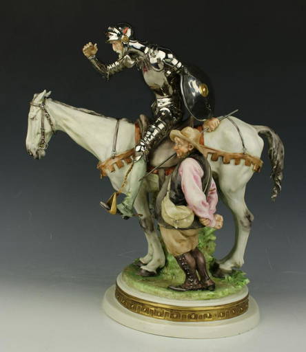 Capodimonte Giuseppe Cappe Figurine "don Quixote"