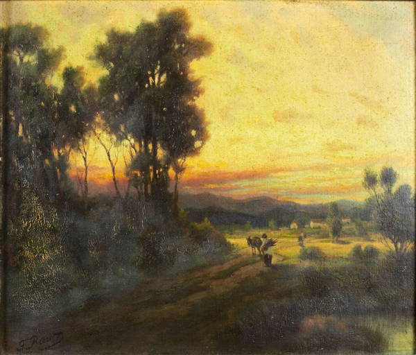 Frederick Bauer (ca,german,1857 ?) Oil Painting