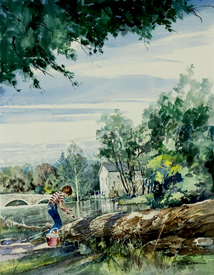 Nick Ruggieri (PA,1908-1996) watercolor painting - Aug 09, 2020 ...