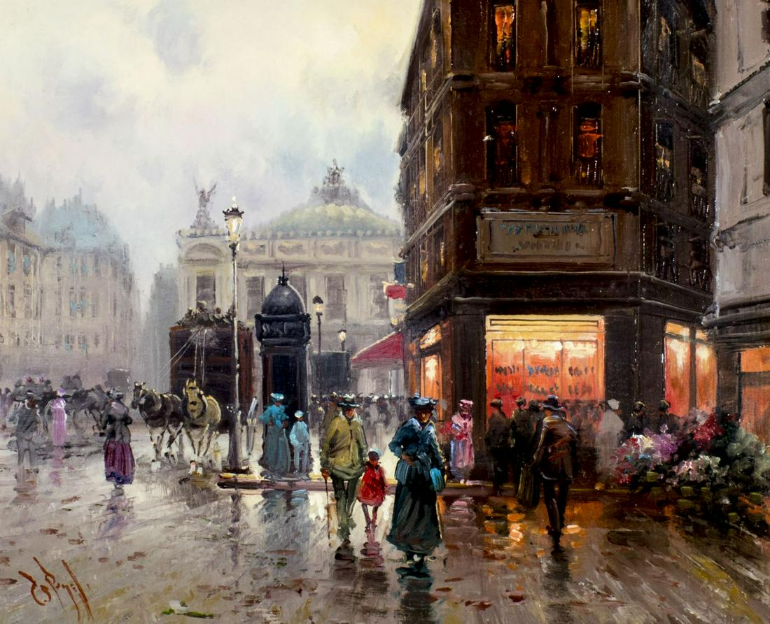 Emilio Payes (spain,born 1935) Oil Painting