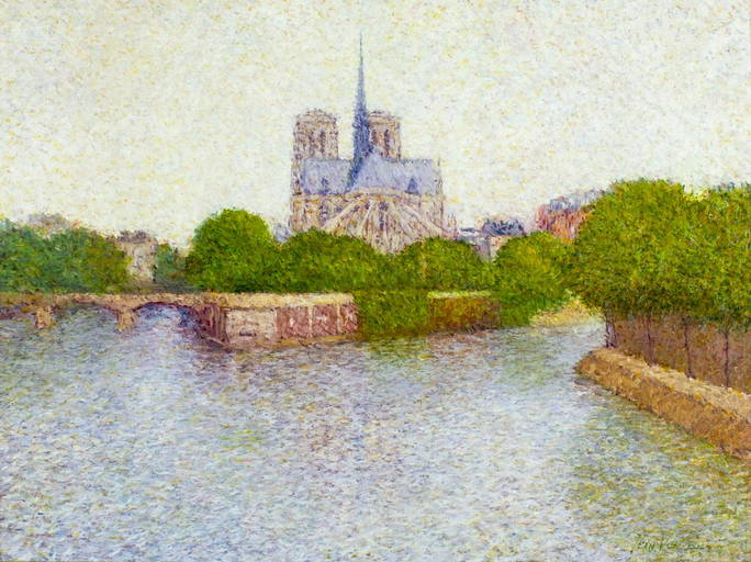 Jean Vollet (french,b 1935) Oil Painting