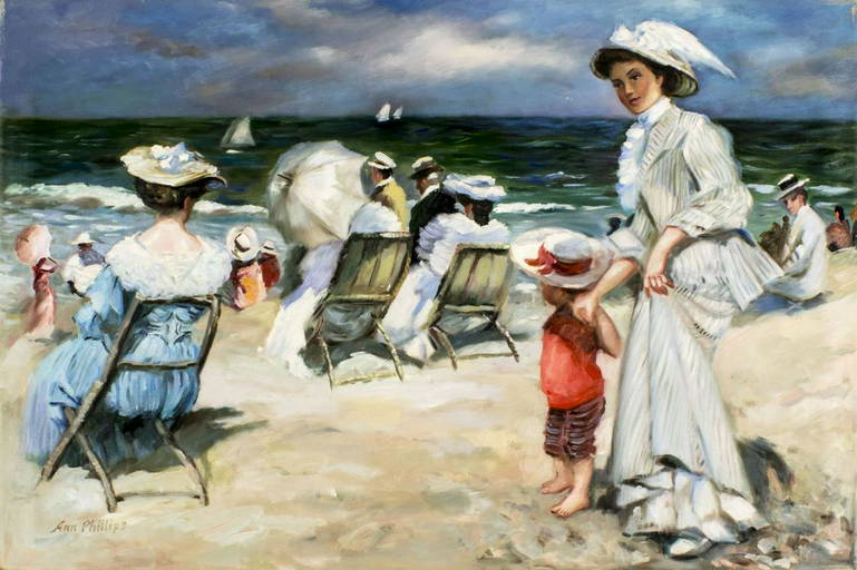 Ann Phillips (US,20C) oil painting (#0236) on Jan 02, 2022 | Broward ...