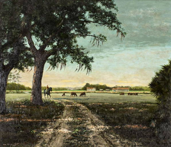 William Kinzer Hurt (fl,nc,1935 2016) Oil Painting