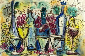 Georges Rouault Watercolor “Devant la Cantarice” (#0039) on Nov 12 ...