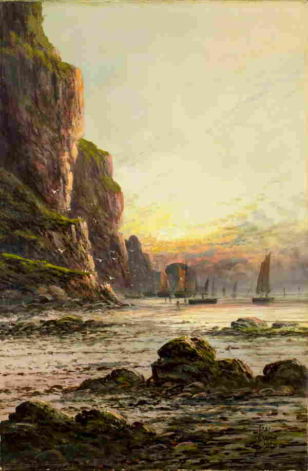 Joel Owen (UK,1892-1931) oil painting antique (#0560) on Feb 12, 2023 | Broward Auction Gallery ...