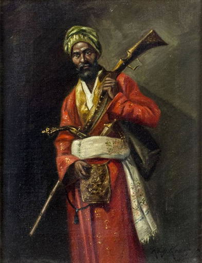 Richard Kruger (ca,ny,german,1875 1965) Oil Painting