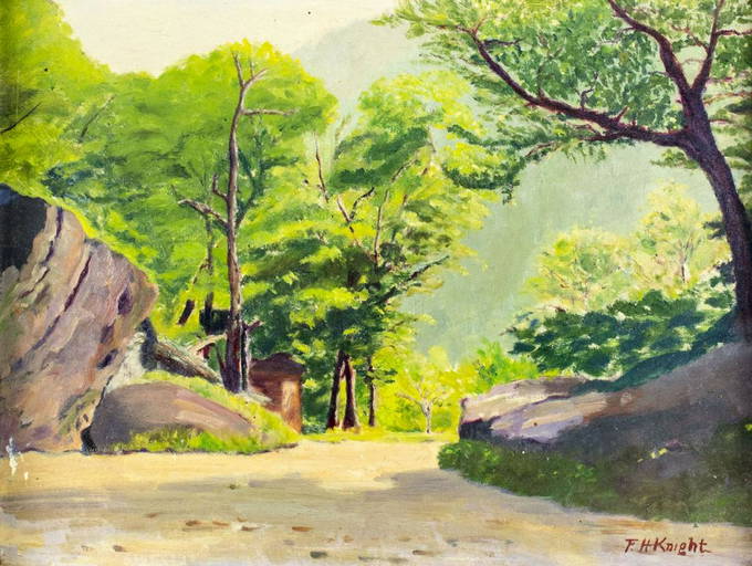F H Knight (us,mid 20c) Oil Painting