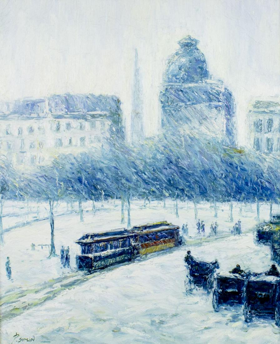 P Simon (us,20c) Oil Painting Auction
