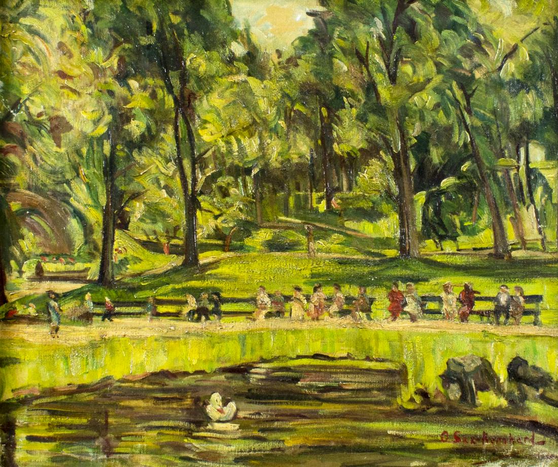 Gertrud Sax Bernhard (german,french,ny,1885-1962) Oil Painting Auction