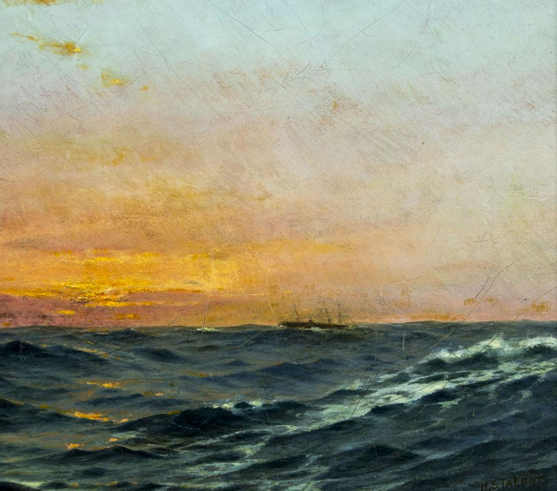 Henry Talbot (ma,1836-1924) Oil Painting Antique Auction