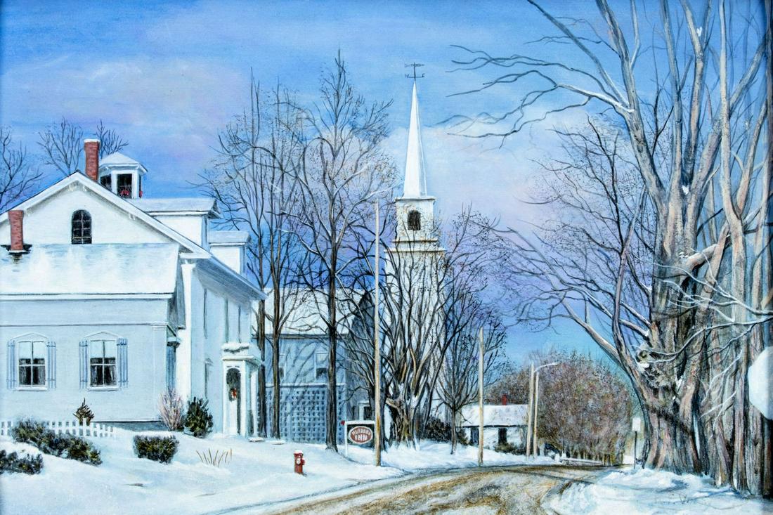 Robert F Vose (maine,20c) Acrylic Painting Auction