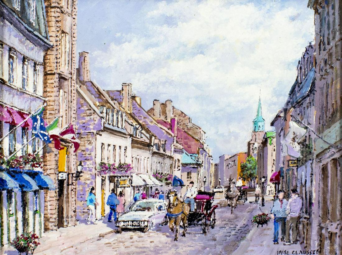 Inge Claussen (germany,canada,1939-?) Oil Painting Auction