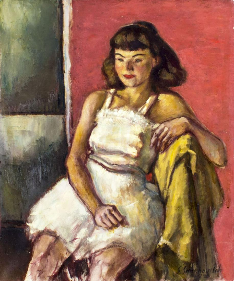 Simka Simkhovitch (ny,ct,russia,1893-1949) Oil Painting Auction