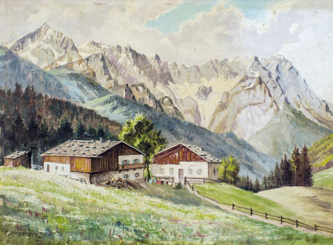 Heinrich Wegener (german,fl 1930-1950) Oil Painting Auction
