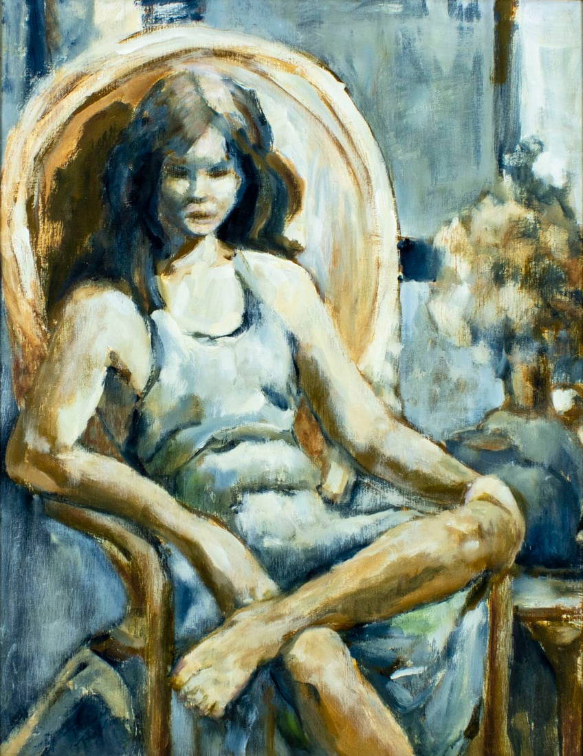 Thelma Thal (ny,1903-2001) Oil Painting Auction