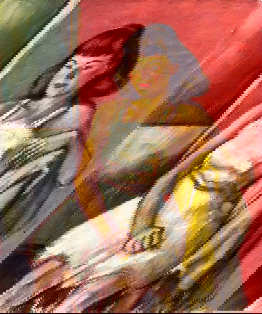 Simka Simkhovitch (ny,ct,russia,1893-1949) Oil Painting Auction