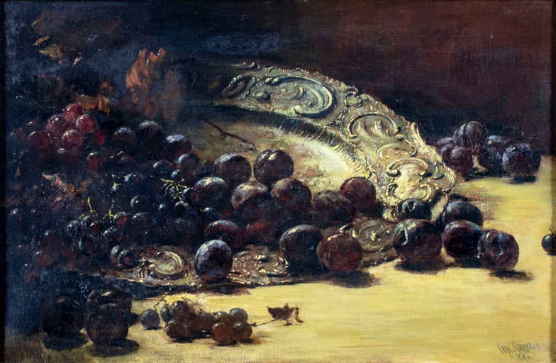 Carl Gustav Herrmann (german,1857 1939) Oil Painting Antique