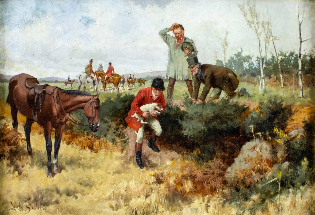 Leghe Suthers (uk,1855-1924) Oil Painting Antique Auction