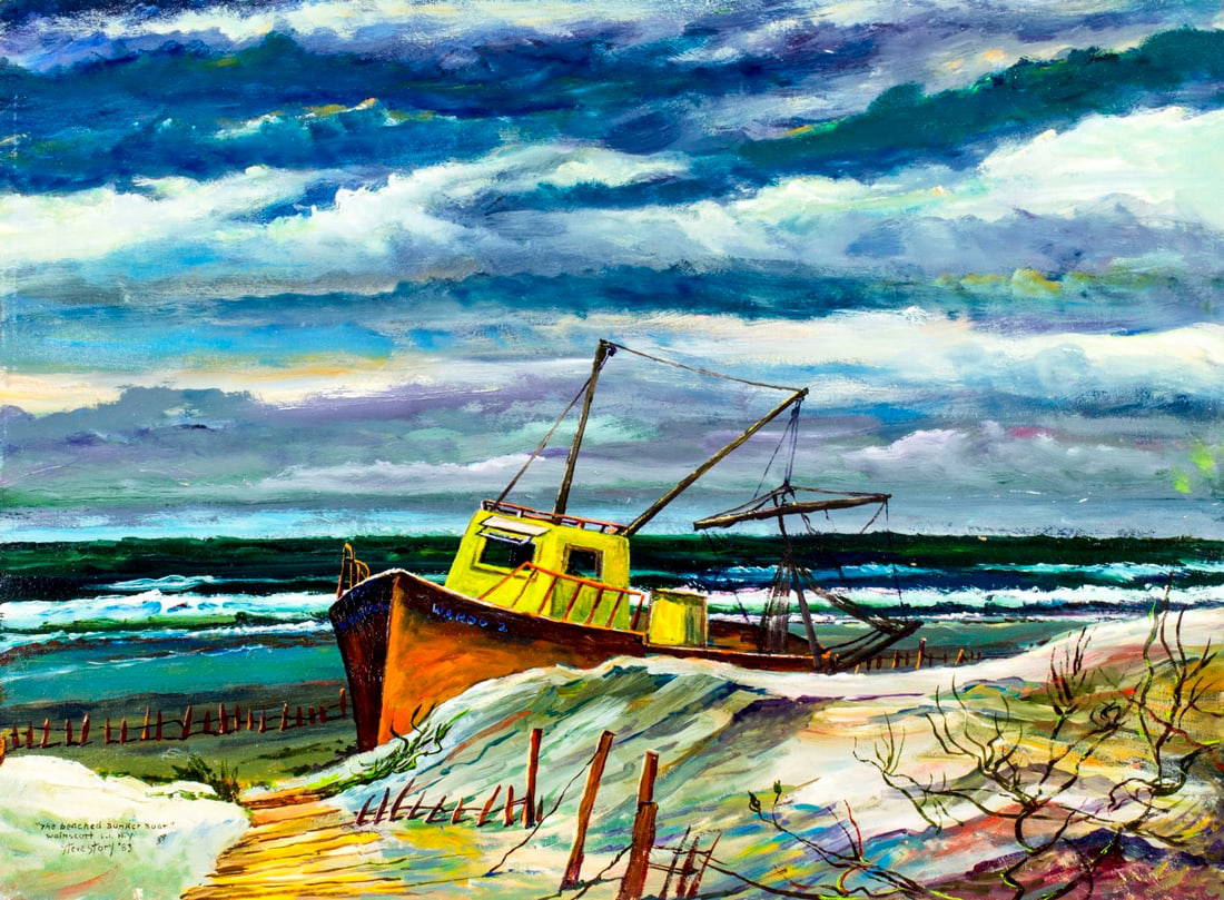 Stephen Story (ny,1915-1988) Oil Painting Auction