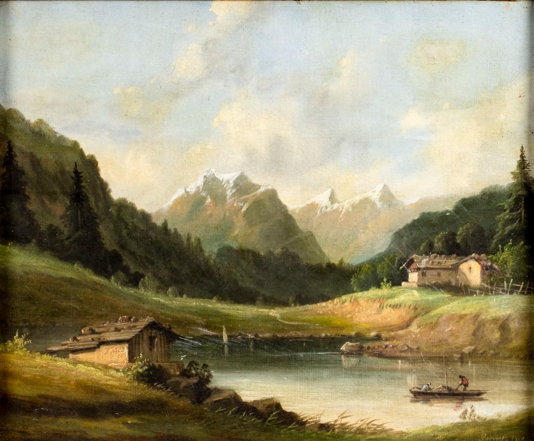 Prevost (france,19c) Oil Painting Antique Auction