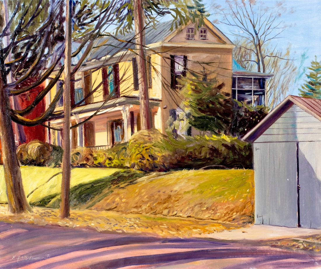 Edward And Joan Hartmann (nj,1925-?) Oil Painting Auction