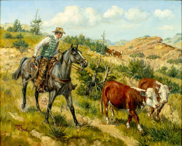 Harry Brunk (ne,1926 2019) Oil Painting