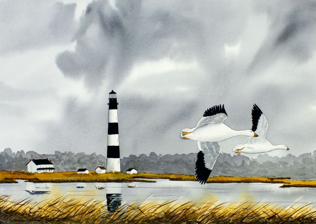 Hudson Williams (nc,20/21c) Watercolor Painting Auction