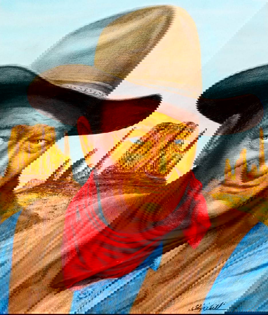 Chris Calle (us,b 1961) Mixed Media Painting Auction