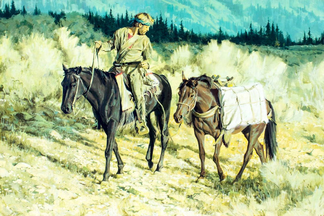 Paul Mann (utah,b 1955) Oil Painting Auction