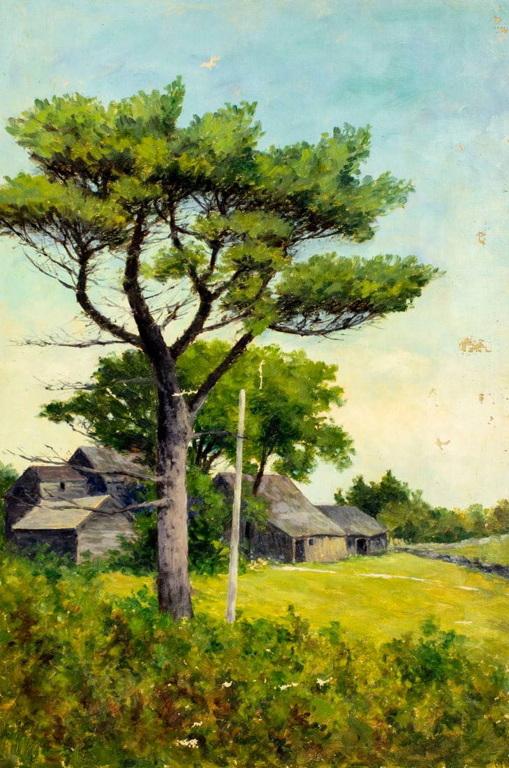 George Morse (me,1834-1925) Oil Painting Antique Auction