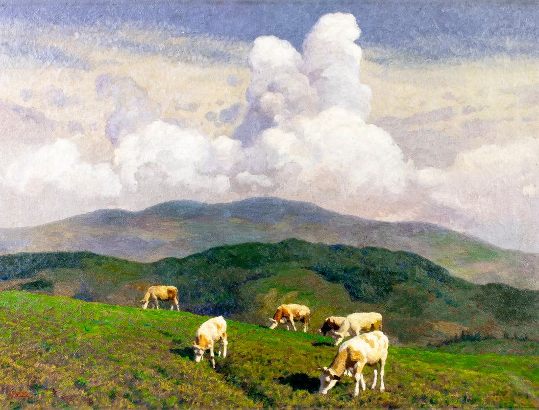 Alberto Zardo (italy,1876-1959) Oil Painting Auction