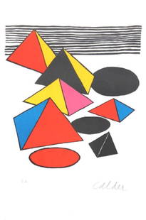 Alexander Calder "pyramids And Slate"