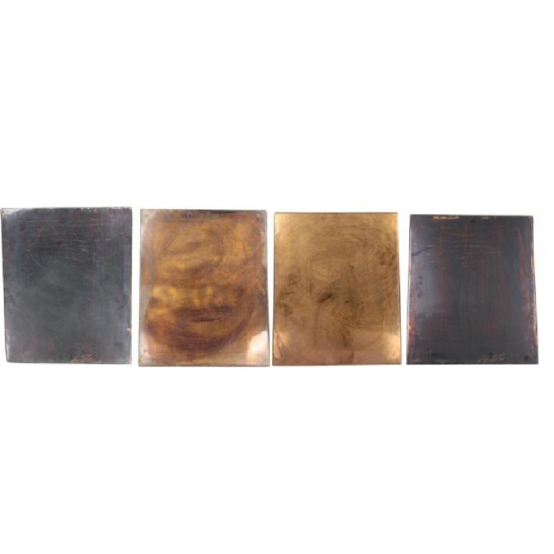 U.S GOVERNMENT SURVEY COPPER MAP PLATES, SET OF 4