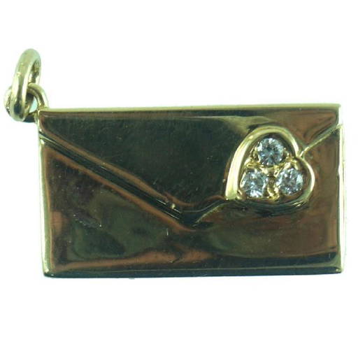 18 Karat Yellow Gold Cartier Letter Charm.