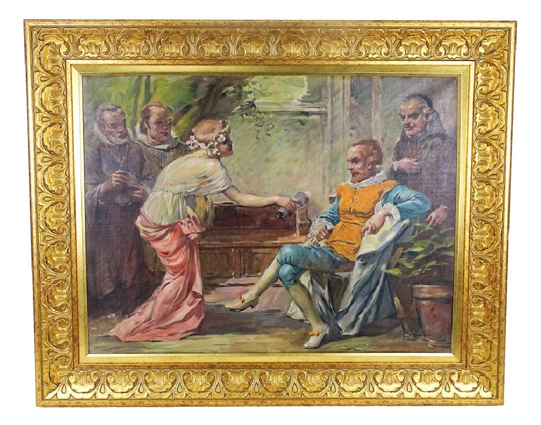 Josef Brunner Original Oil Painting on Canvas