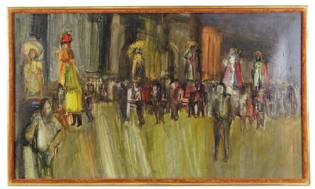 Georg Eisler Contemporary Oil Painting on Board