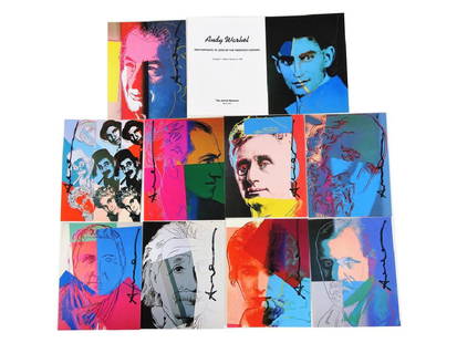 Andy Warhol 10 Portraits Of Jews Of The 20th C.