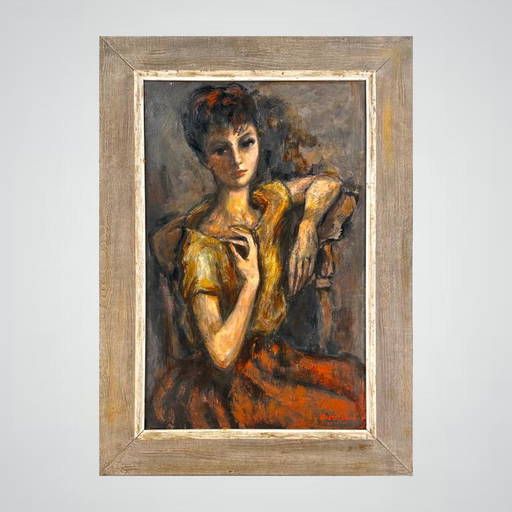 Greta Carmen "raphaelia" 1962 Oil On Board