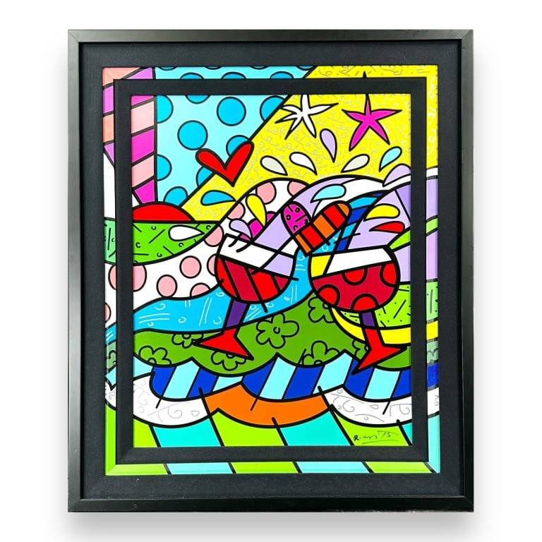 Romero Britto (brazilian / United States / Florida, Born 1963) Cubist ...