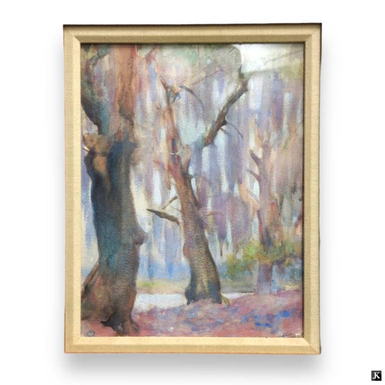 G Howard Hilder (usa 1866-1935) Landscape W/c Auction