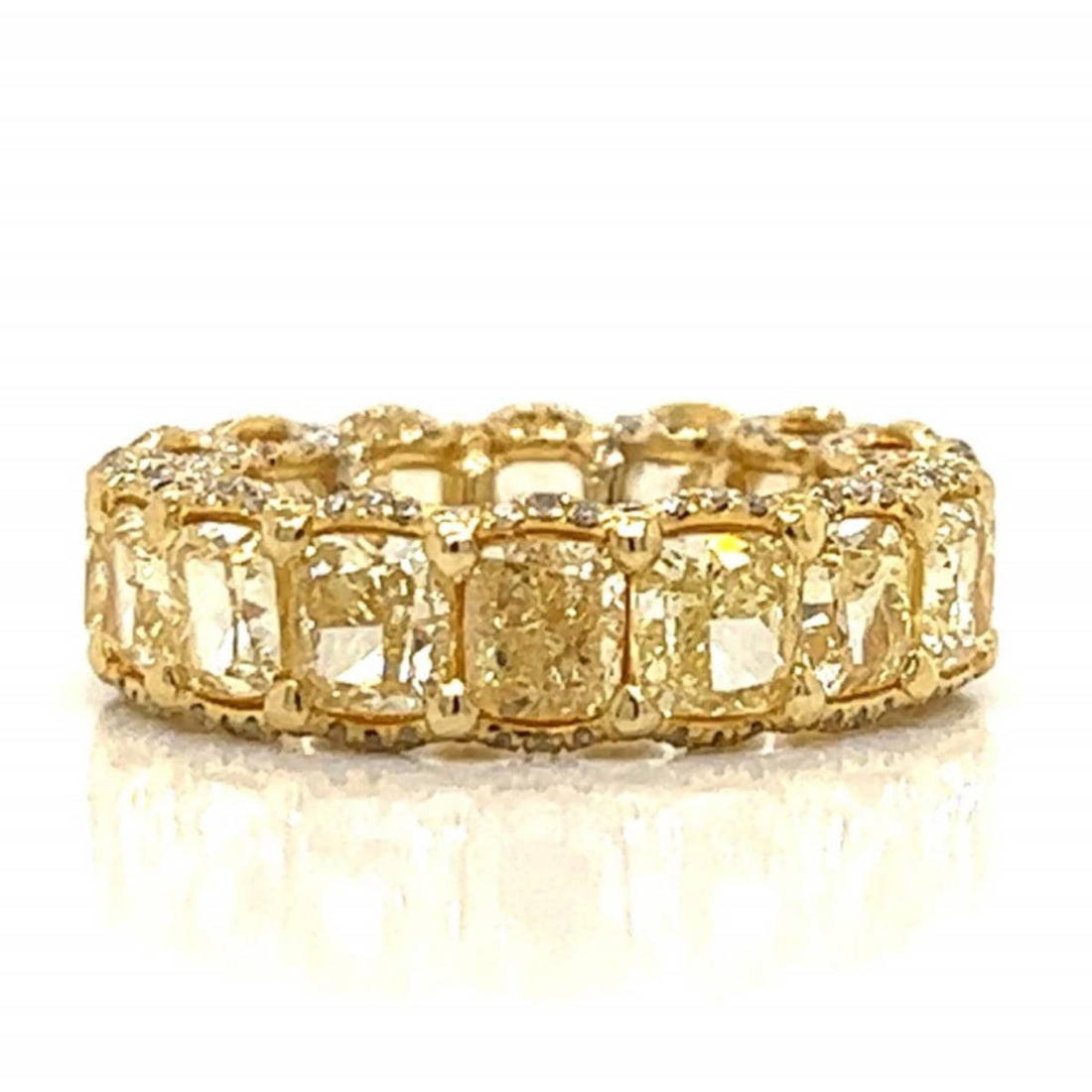 Lugano 18k Yellow Gold Fancy Yellow Diamond Ring Auction