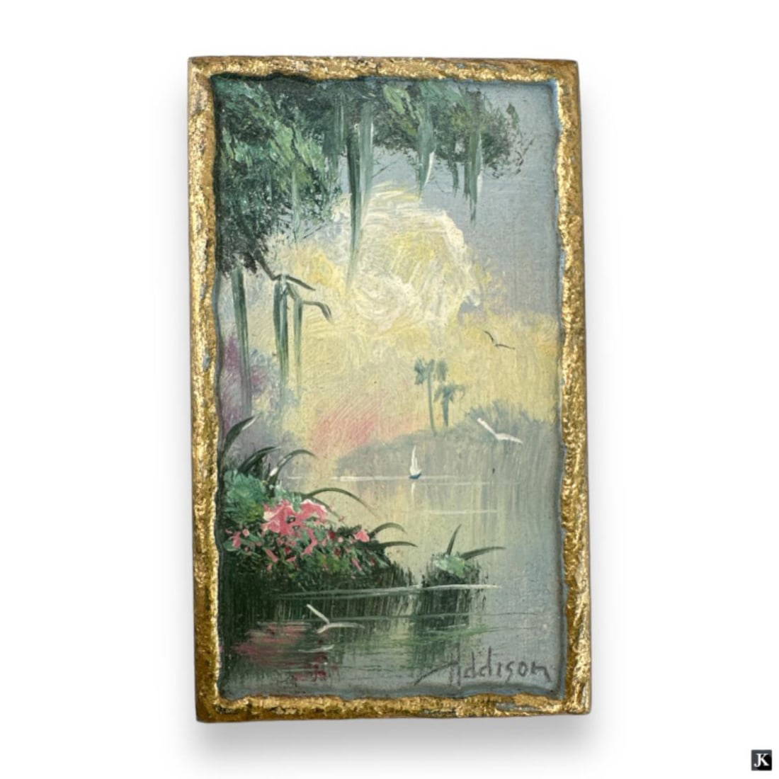 Walter C Addison (usa 1876 - 19??) Landscape Oil Auction