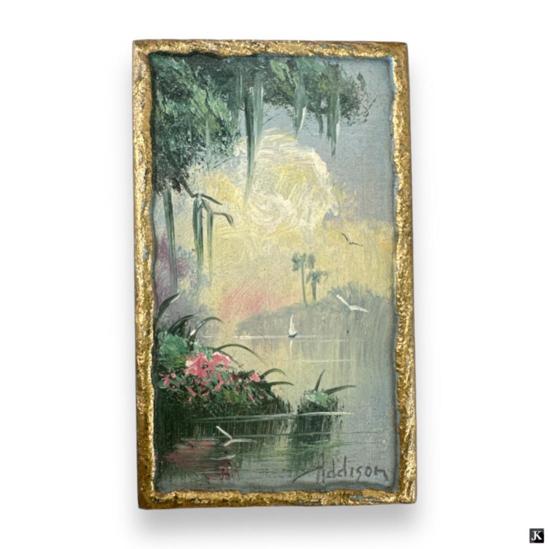 Walter C Addison (usa 1876 - 19??) Landscape Oil Auction