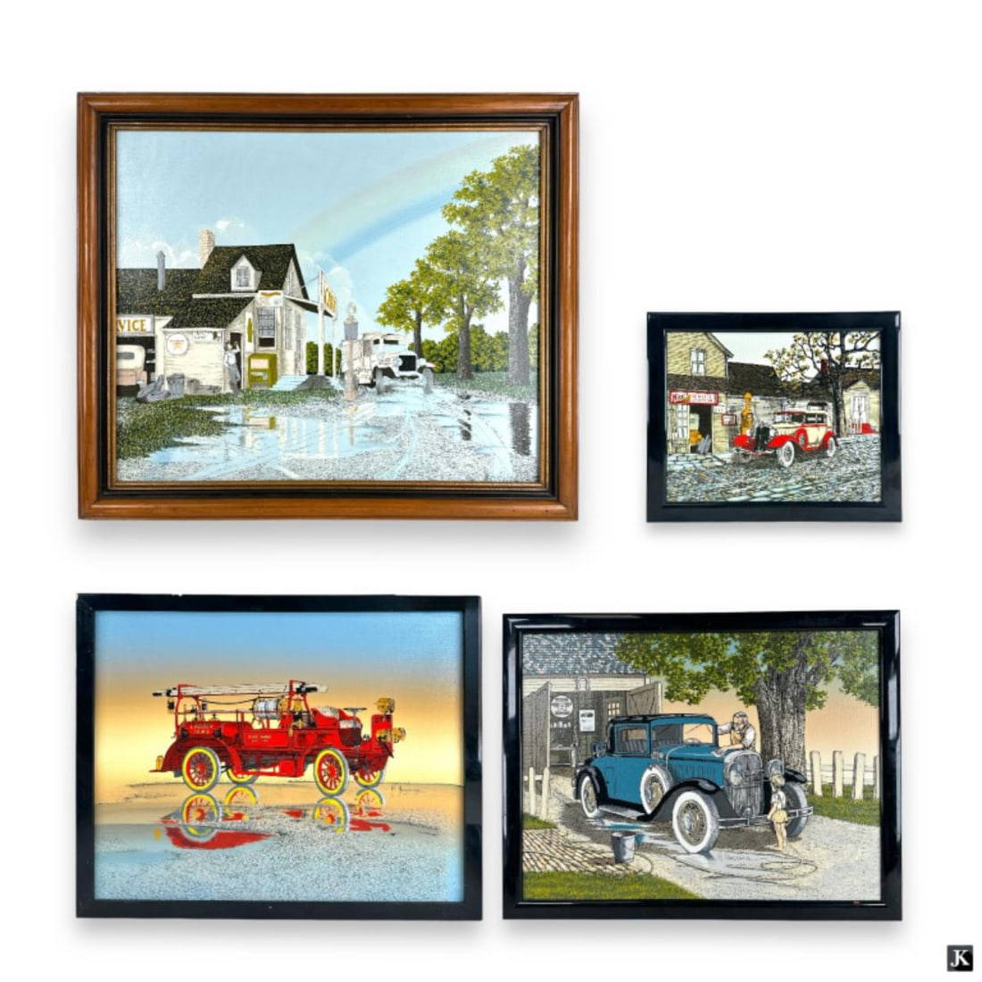 H. Hargrove (italy B1941) 4 Oil Paintings / Canvas Auction